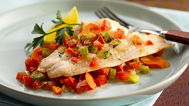 Fish Fillets with Fresh Tomatoes | Go Red for Women