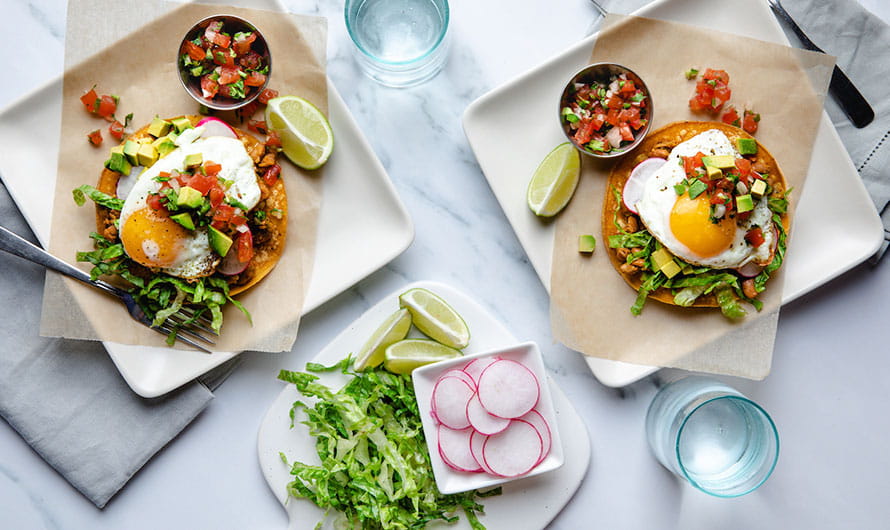 Sunny-side Up Egg Tostadas | Go Red for Women