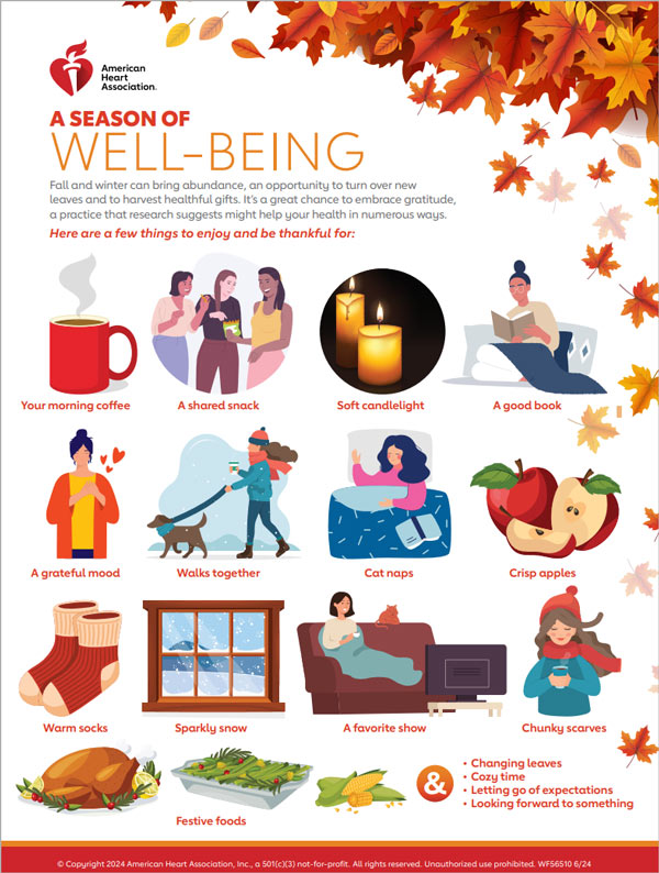 A Season of Well-Being Infographic | Go Red for Women