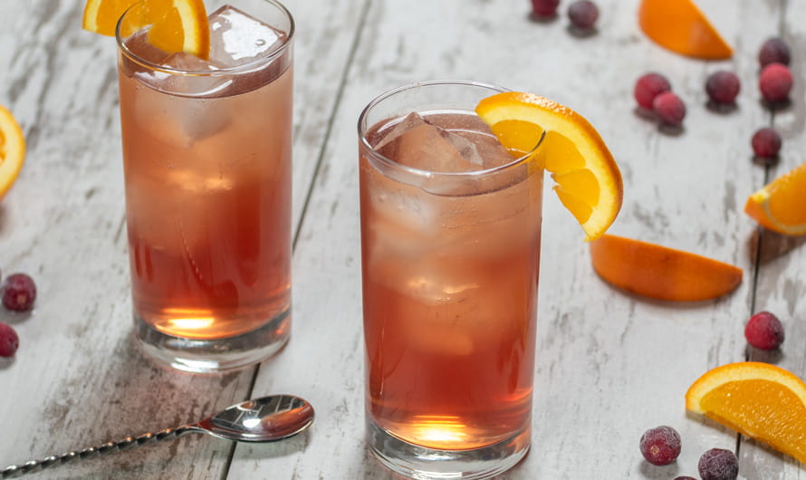 Sparkling Green Tea Cranberry Spritzers | Go Red for Women